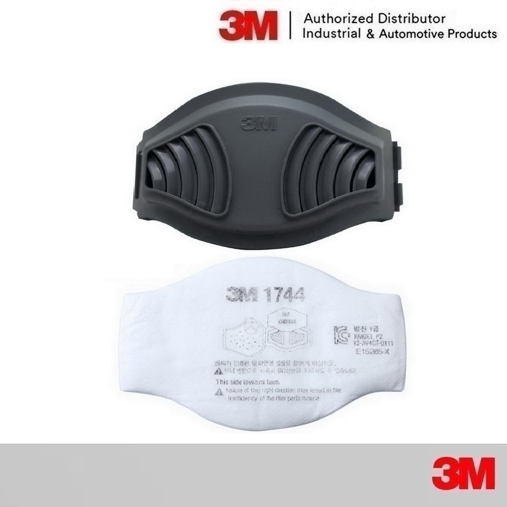 3M 1744 แผ่นกรองฝุ่น P2 PARTICULATE FILTER, 1700 ฝาครอบแผ่นกรอง ใช้ร่วม ...
