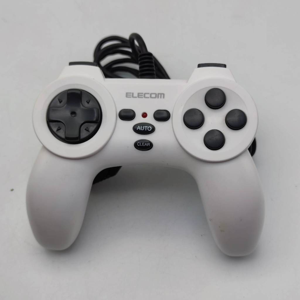 ELECOM usb pc computer controller จอยคอม จอยเทอร์โบ เทสแล้ว ใช้ได้ปกติ มีฟังชั่น เทอร์โบ รัวปุ่ม ...