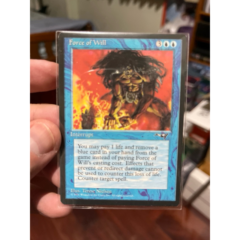 การ์ด MTG Force of Will Blue Magic the Gathering EDH รุ่น Alliance สภาพ ...