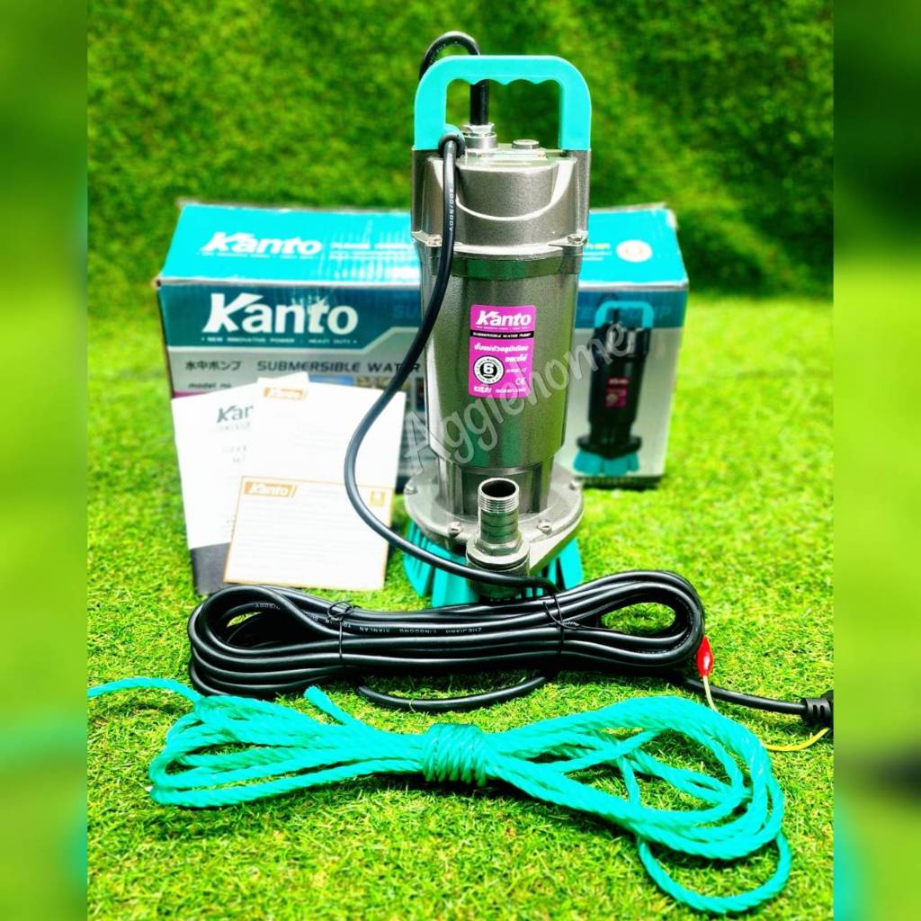 KANTO ปั๊มแช่ ไดโว่ รุ่น KT-QDX-S15 กำลัง 550วัตต์ ปากออก 1.5 นิ้ว ระยะส่งสูง 17 เมตร ปั๊มจุ่ม ...