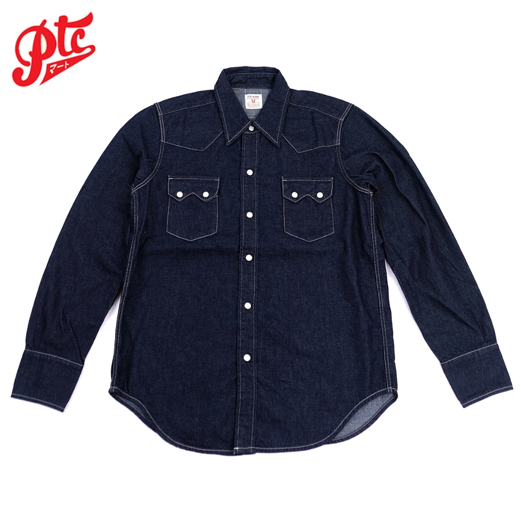 เสื้อเชิ้ต TCB Dude Ranch Shirt 8.5oz Denim | Shopee Thailand
