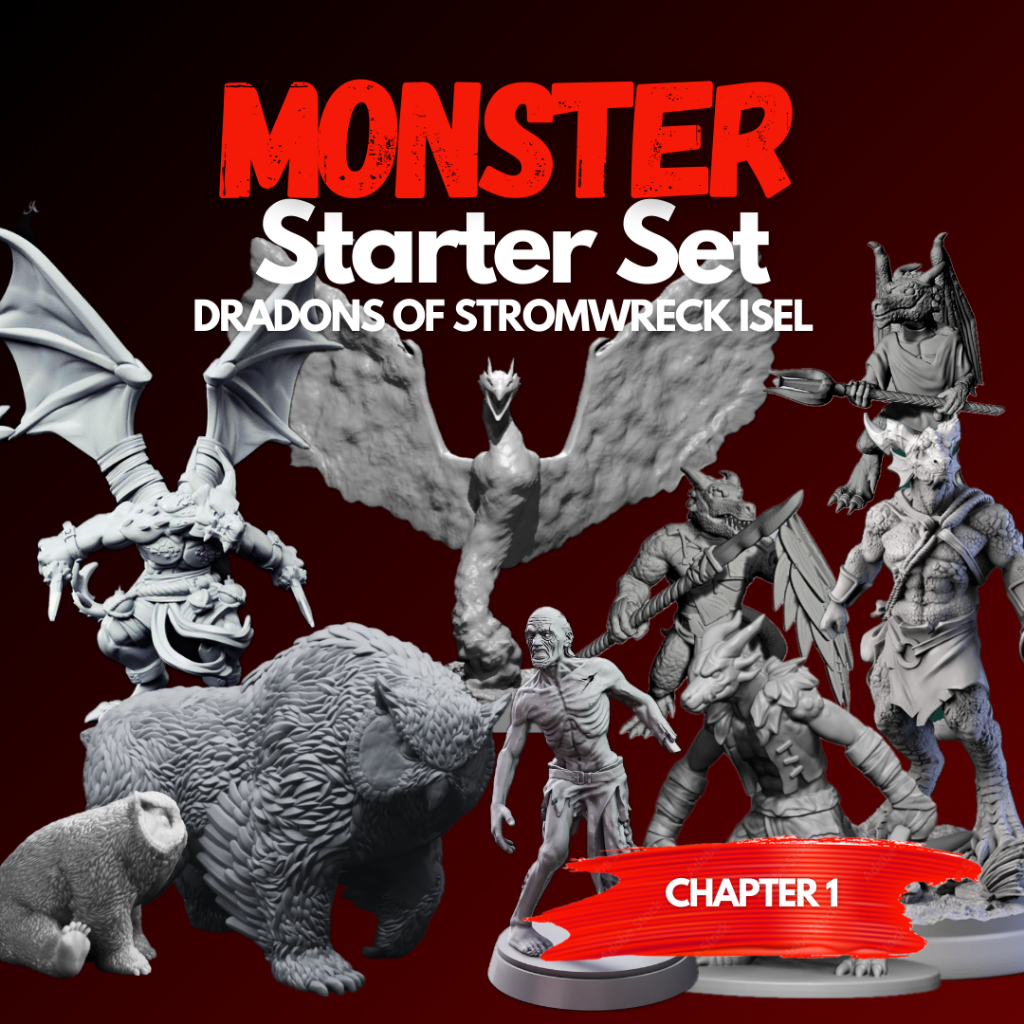 DND Monster Starter Set CHAPTER 1 (งานเรซิ่นสีเทา) | Shopee Thailand