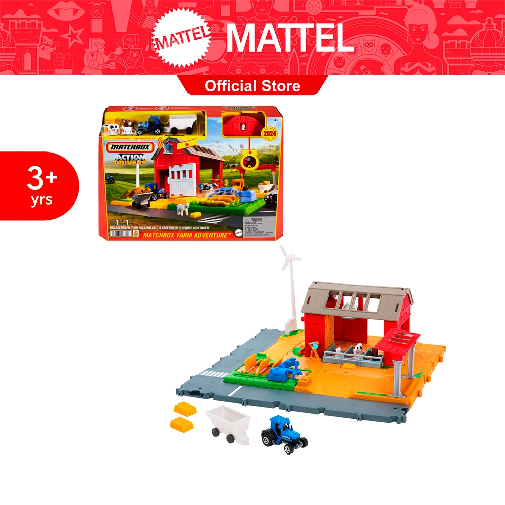 Matchbox Action Drivers Farm Harvest Playset แม็ตช์บ๊อกซ์ ชุดโรงนา รถ ...
