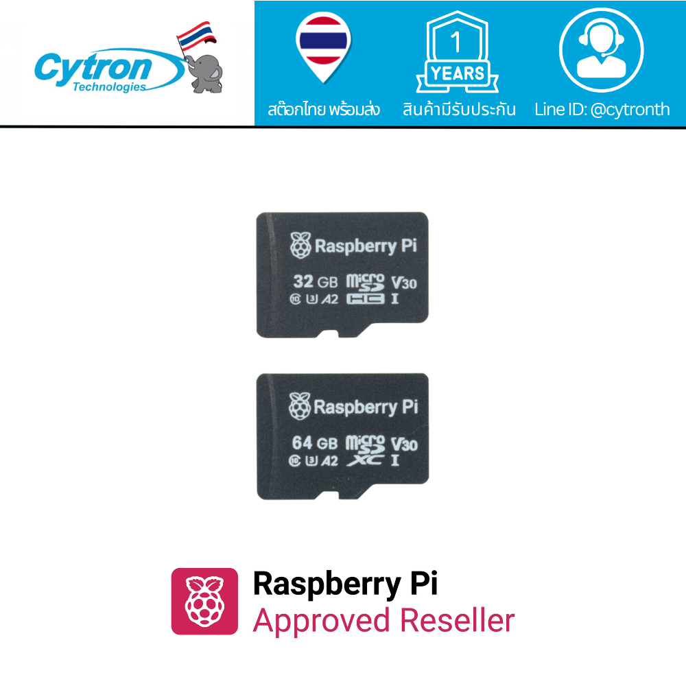 Raspberry Pi A2 microSD - Pre-loaded with Raspberry Pi OS | Shopee Thailand