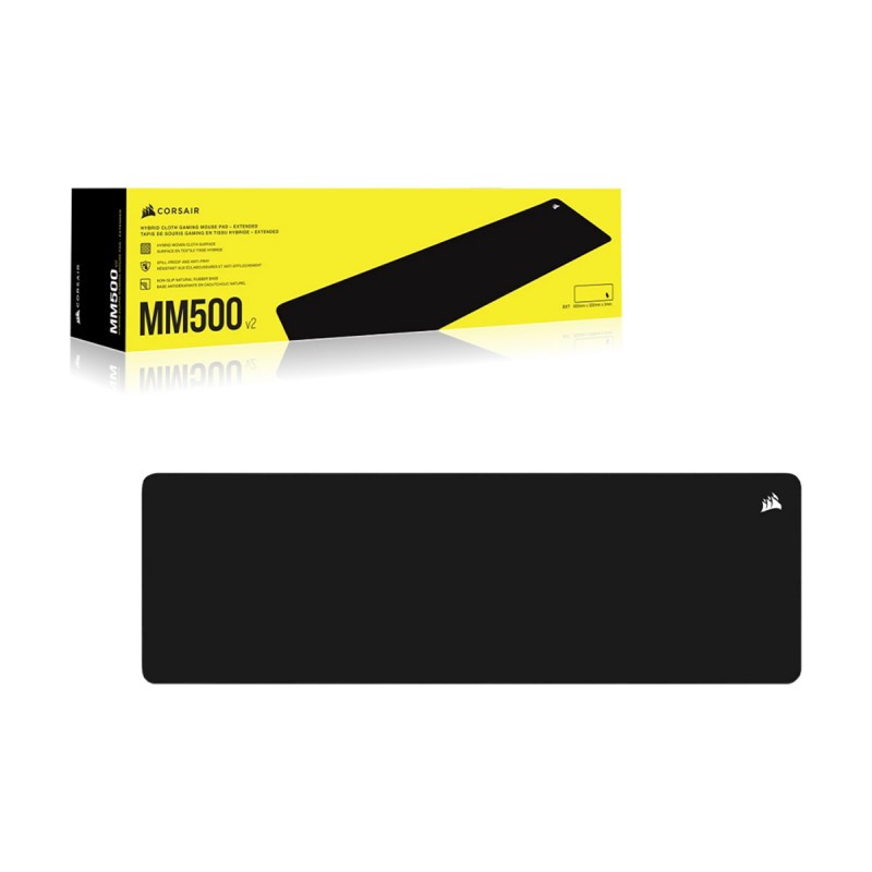 MOUSE PAD (แผ่นรองเมาส์) CORSAIR GAMING MOUSEPAD MM500 V2 EXTENDED (CH ...