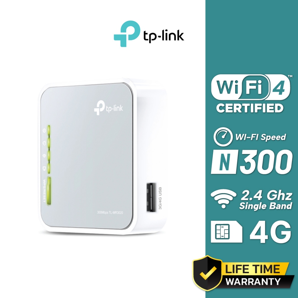TP-Link Portable 3G/4G Wireless N Router รุ่น TL-MR3020 | Shopee Thailand