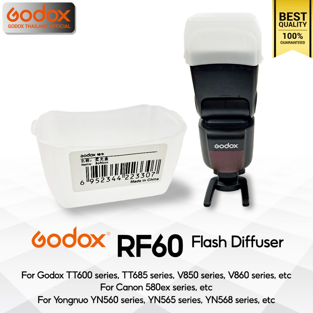 Godox Softbox RF60 Diffuser For Godox TT600 series, TT685 series, V850 ...