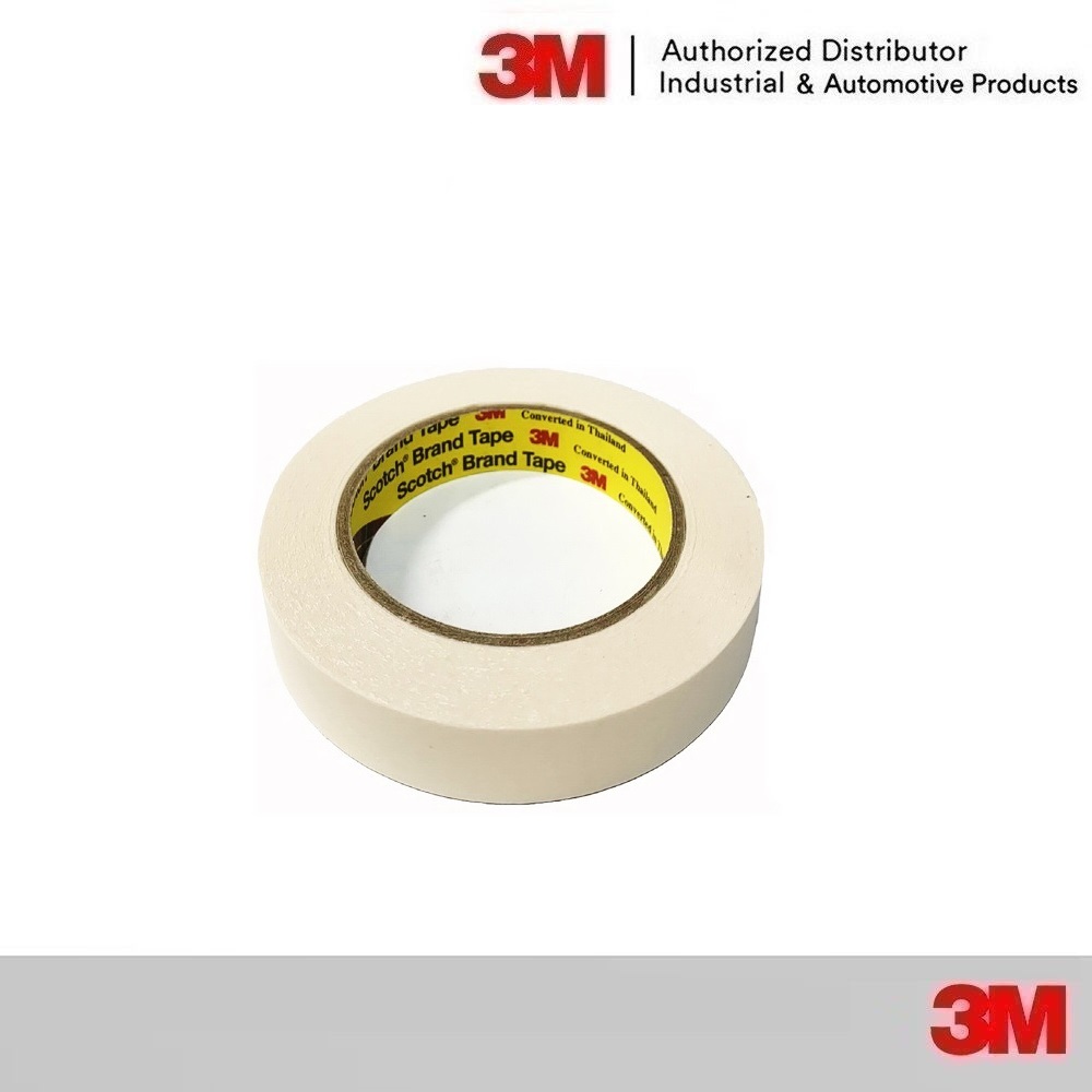 3M 2258 กระดาษกาวปิดพ่นสี Automotive Masking Tape 18มม x50 , 24มม x50 ...