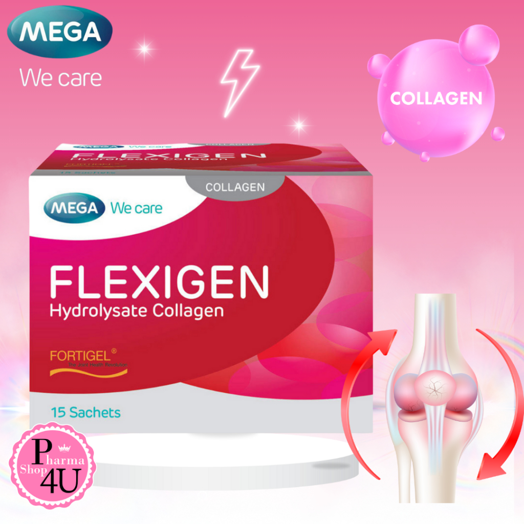 Mega We Care Flexigen Hydrolysate Collagen คอลลาเจน 10000mg. (15 ซอง ...