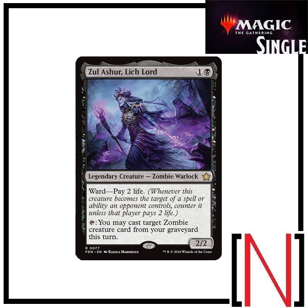 [MTG][Single][FDN] Zul Ashur, Lich Lord ระดับ Rare [ภาษาอังกฤษ] | Shopee Thailand