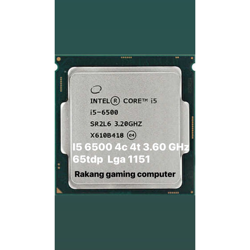 i5 6500 4c 4t 3.6Ghz มี quicksync,cpu เฉพาะเล่นเกมส์ ราคาประหยัด สภาพ ...