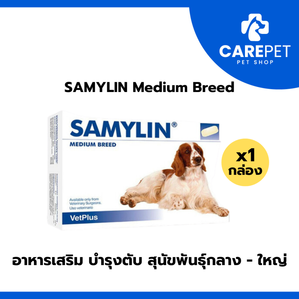 Samylin Medium breed อาหารเสริม บำรุงตับ สุนัขพันธุ์กลาง-ใหญ่ ของแท้ ...