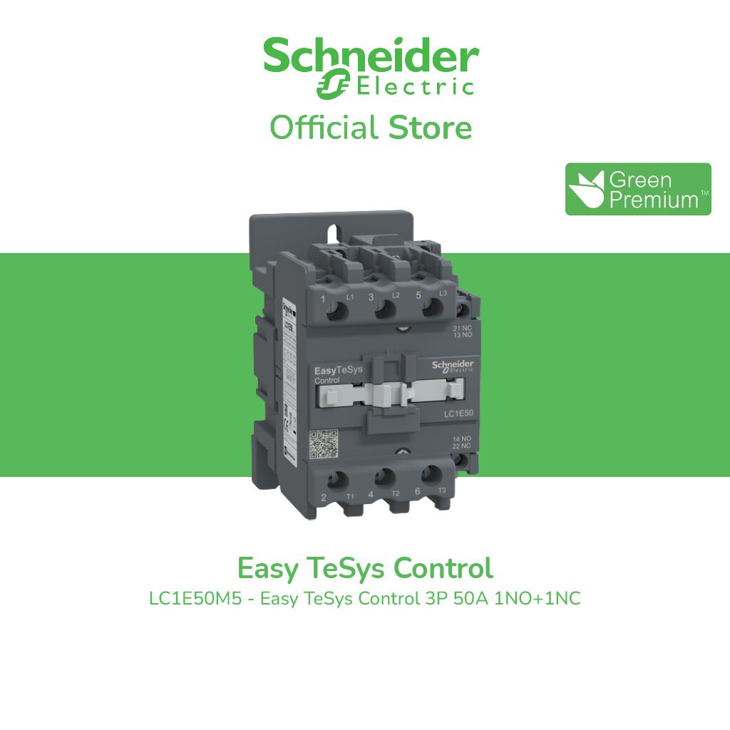 Schneider Electric Contactor,รุ่น EasyPact TVS,3P(3NO),AC-3,