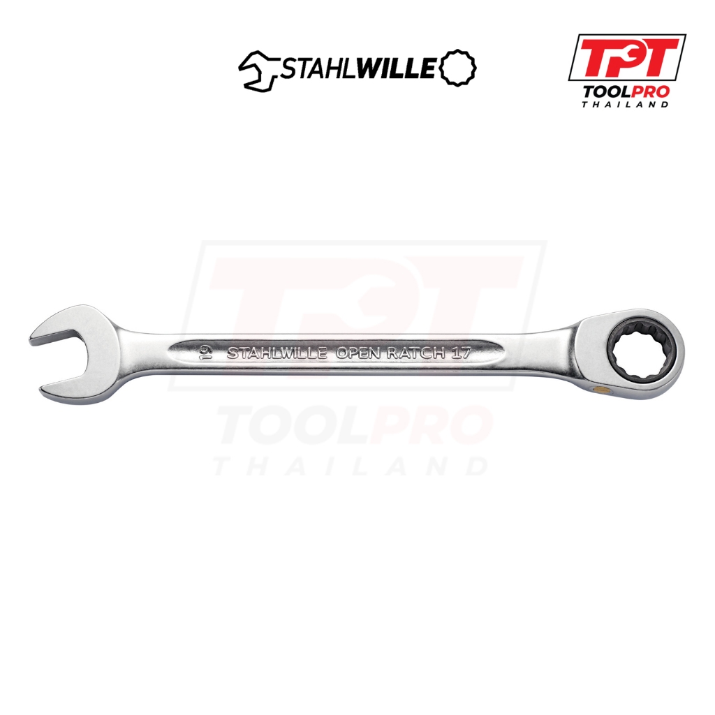 Stahlwille ประแจแหวนฟรีข้างปากตาย Ratchet Spanner, Flat, Open Ratch 17F | Shopee Thailand