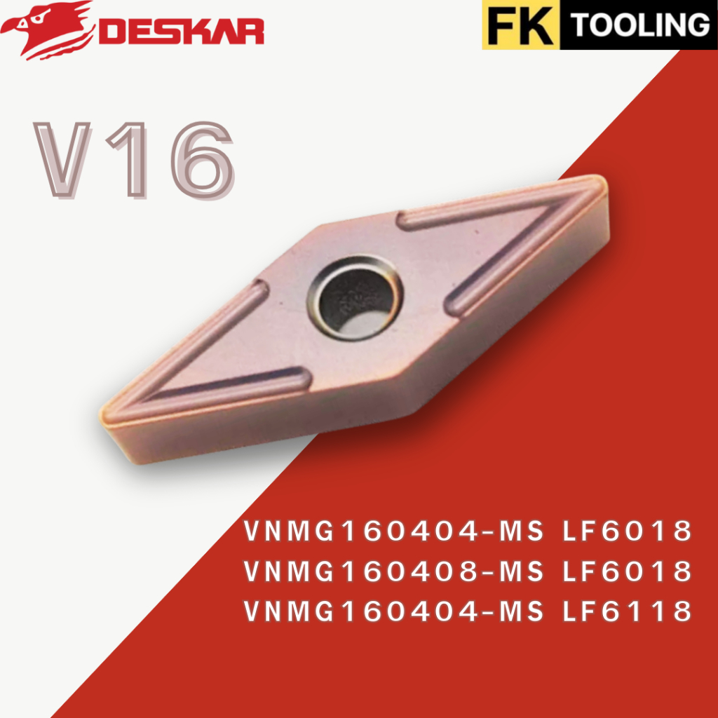 เม็ดมีด Inserts V16 VNMG160404-MS LF6018 ,LF6118 | Shopee Thailand