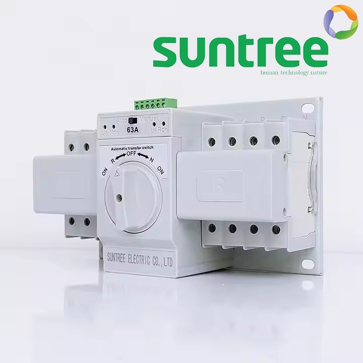 SQ8W-63 4P 3Phase 380VAC 63A สวิทช์สลับแหล่งจ่ายอัตโนมัติ Automatic ...