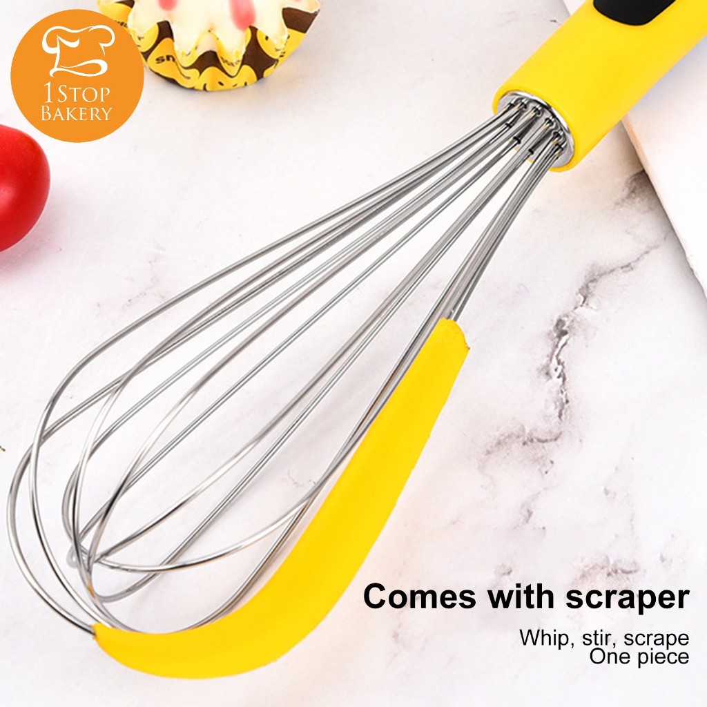 Baking Stainless Steel Whisk Mix Color 27 cm / ตระกร้อมือ | Shopee Thailand