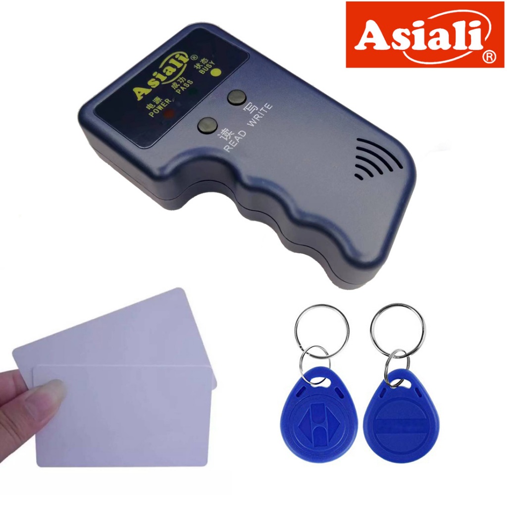 New 125KHz Handheld RFID ID Card Copier Reader Writer with 2 Writable ...