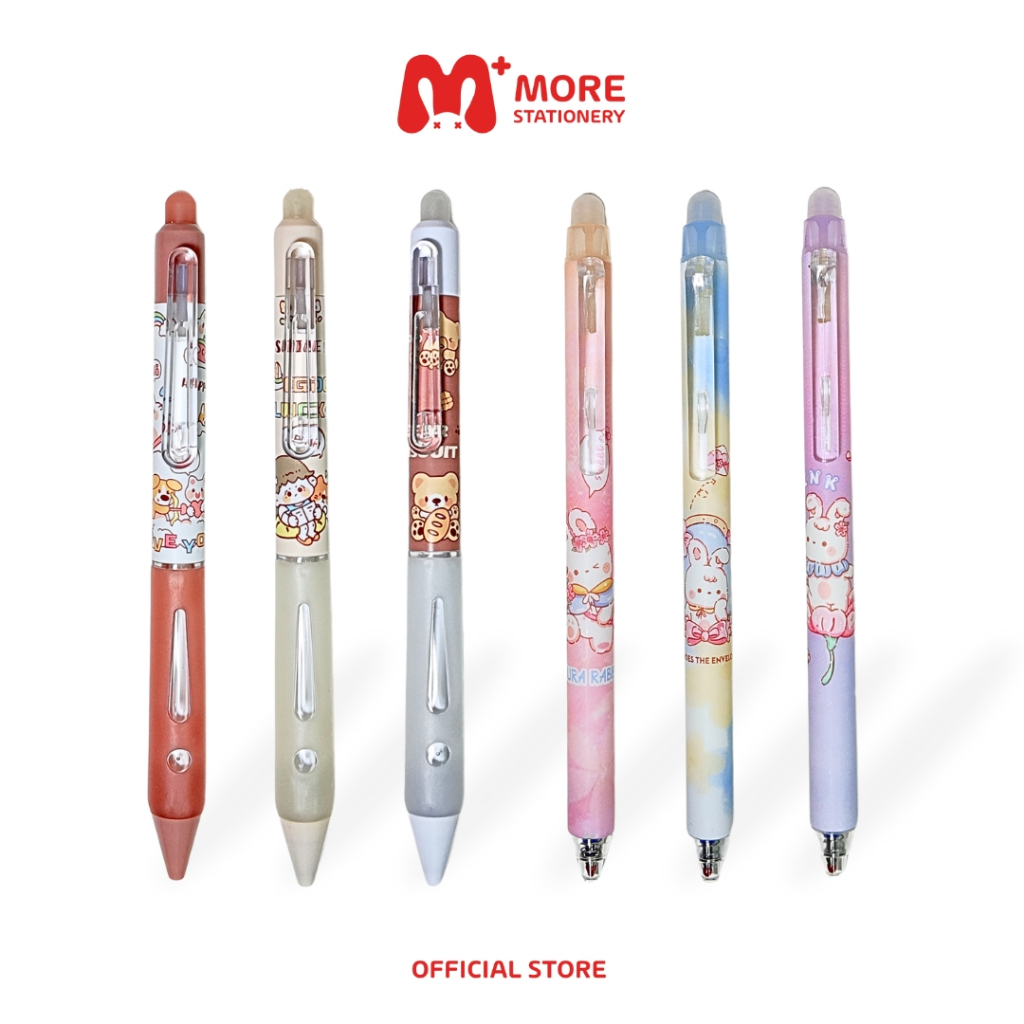 Aodemei ปากกาเจลลบได้ แบบกด หัว 0.5 mm. รุ่น GP-33218 , GP-33155 ...