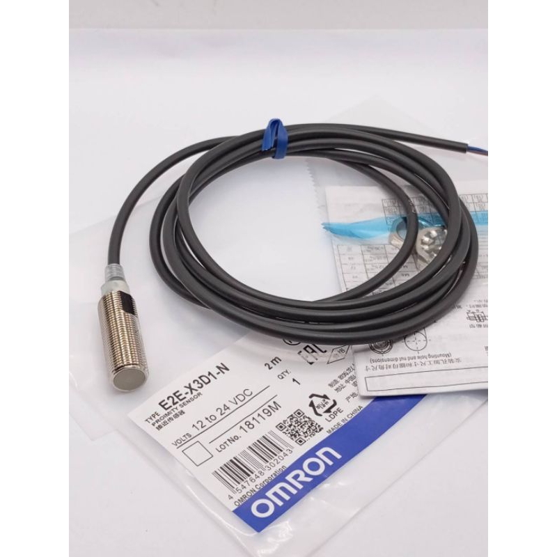 พร้อมส่งในไทย E2E-X3D1-N PROXIMITY SENSOR OMRON M12 จับ 3mm NO สายยาว 2M สั่งเลย | Shopee Thailand