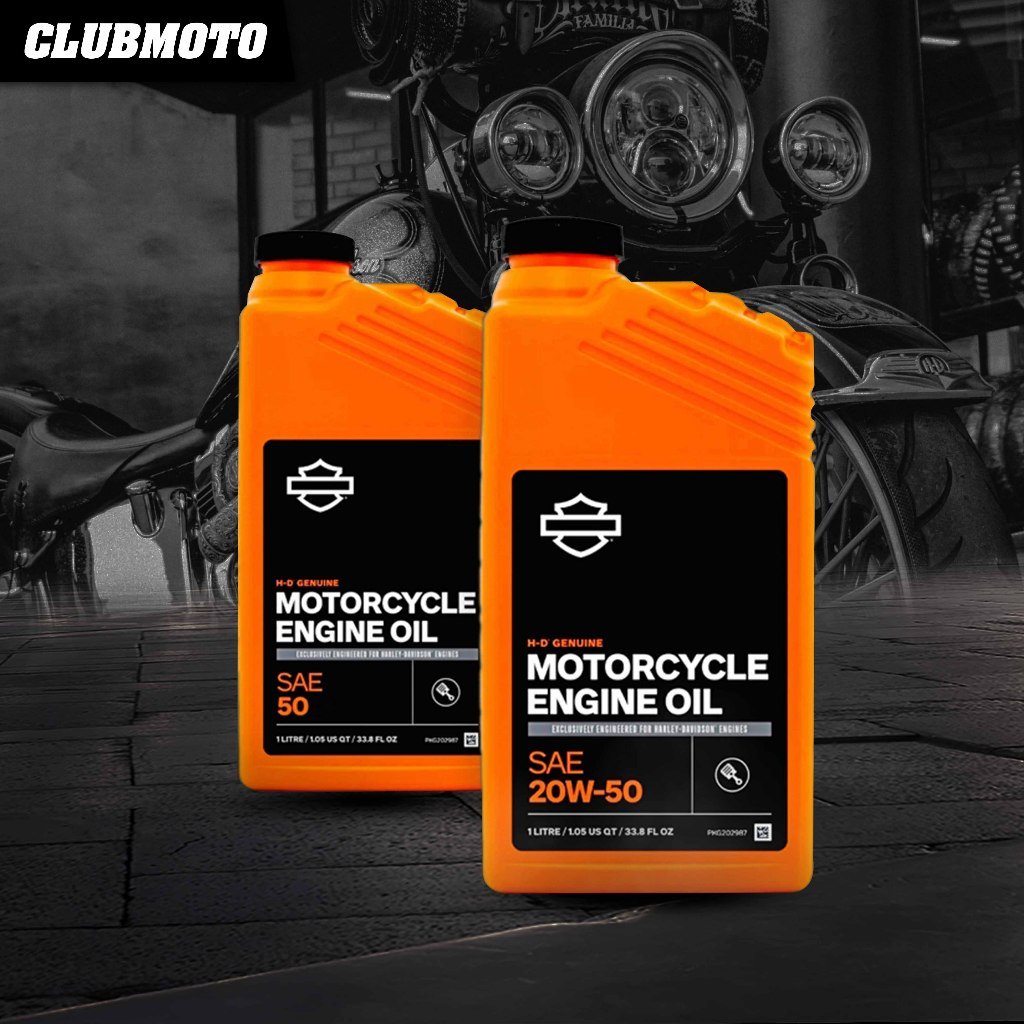 น้ำมันเครื่อง ฮาเลย์ เดวิดสัน 20W50 Harley Davidson Motorcycle Engine ...