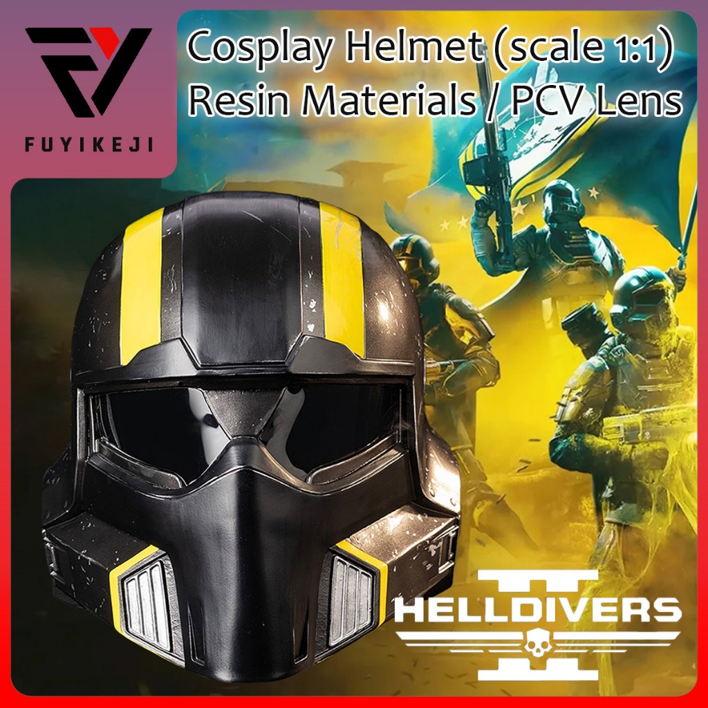 [ Cosplay ] หมวก Helldivers 2 | B01 | Tactical Helmet | คอสเพย์ ...