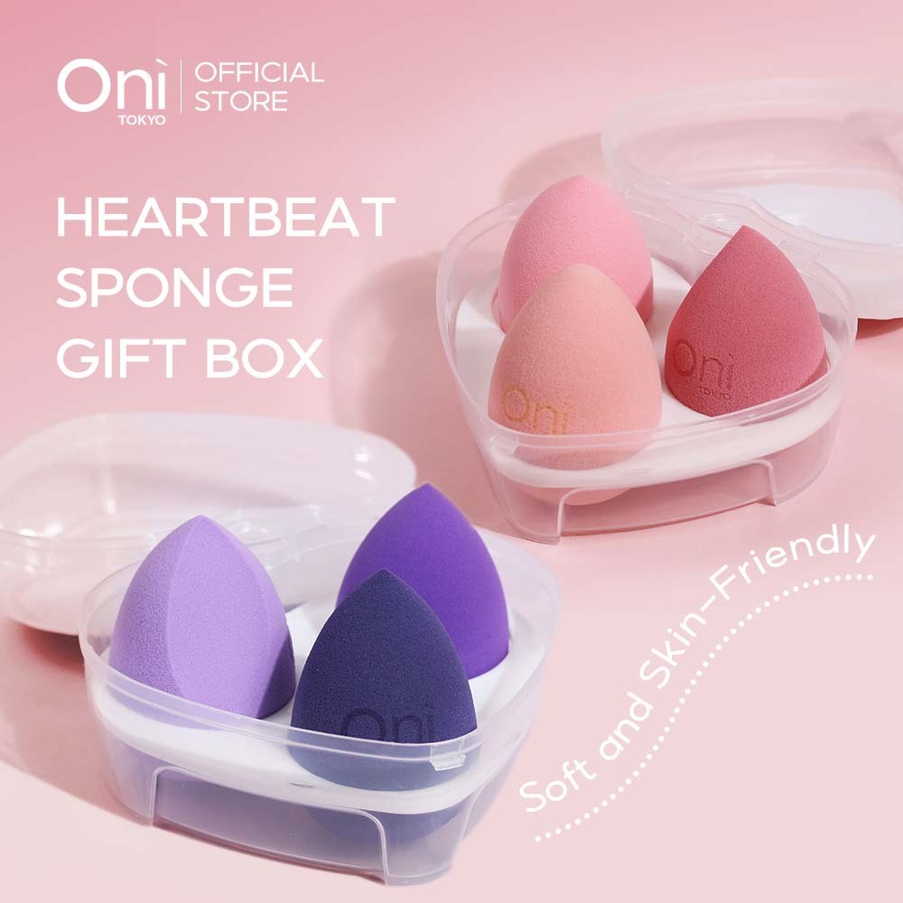 Oni Heartbeat Sponge Gift Box 3 Pcs | Shopee Thailand