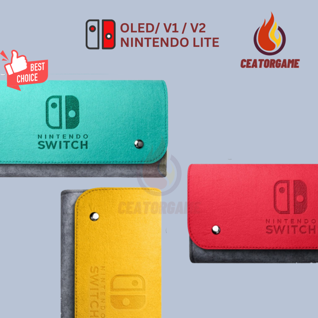 Nintendo switch Case กระเป๋าผ้าสักหลาดใส่เครื่องเกม Nintendo Switch ...