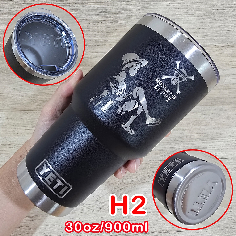 แก้วน้ำเยติ 30oz/900ml ลูฟี่ONE PIECE สแตนเลส304 เก็บความเย็น-ร้อน สีพื้นไม่ลอก กระติกน้ำ YT H2 ...