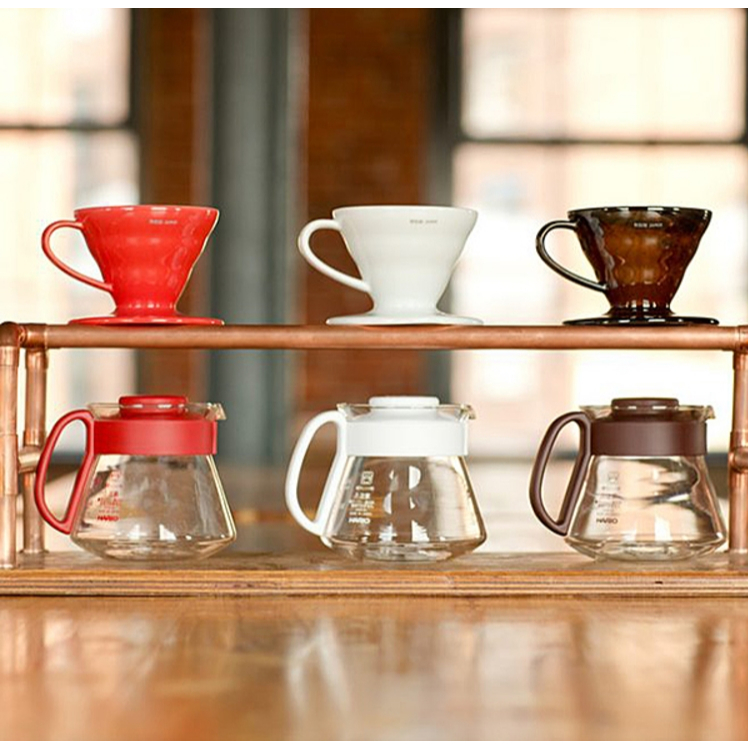 Hario Ceramic Dripper V60 1 Cup Brown เซ็ต ดริปเปอร์ + เหยือกเสิร์ฟ สี ...