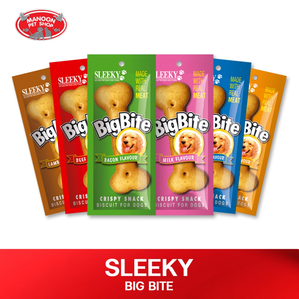 SLEEKY Dog Snack Crispy Snack Big Bite สลิคกี้ ขนมสุนัข คริสปี้ สแน็ค ...