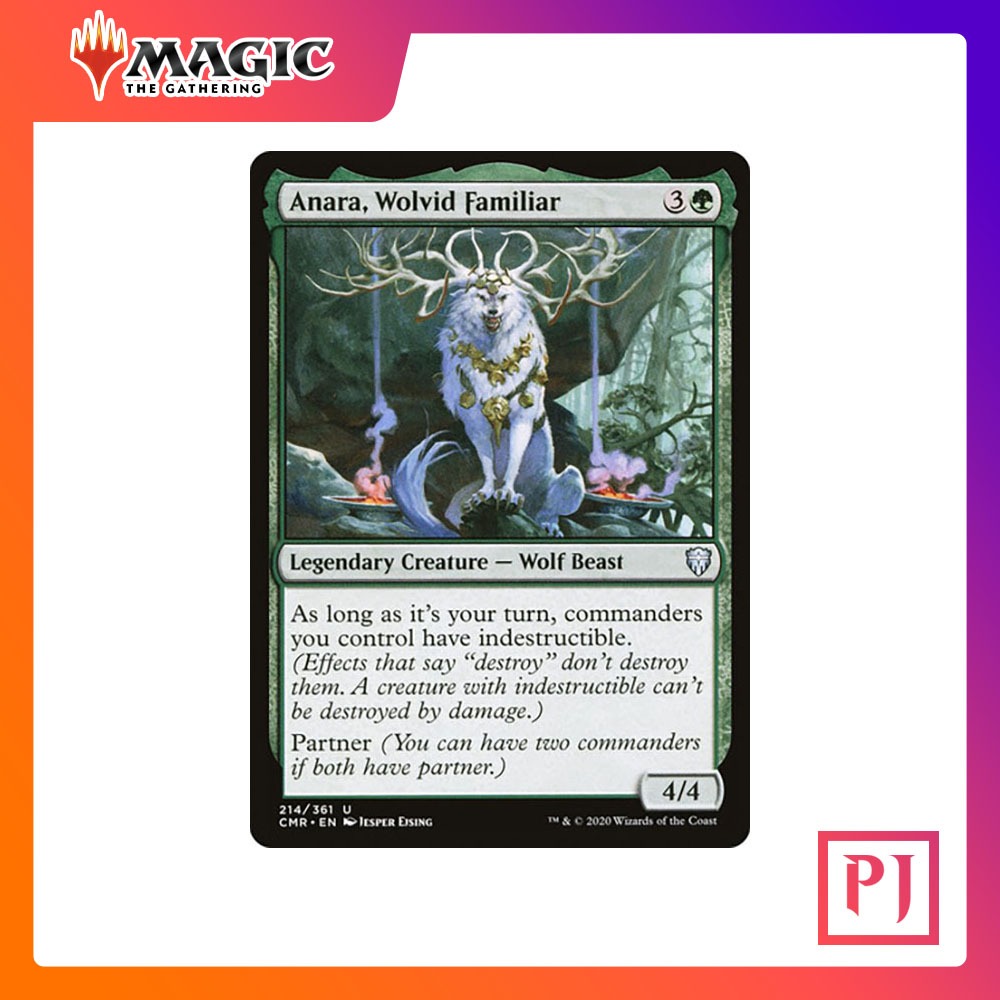 [MTG] Anara, Wolvid Familiar [CMR] [GREEN] [UNCOM] [NORMAL] [ENG ...