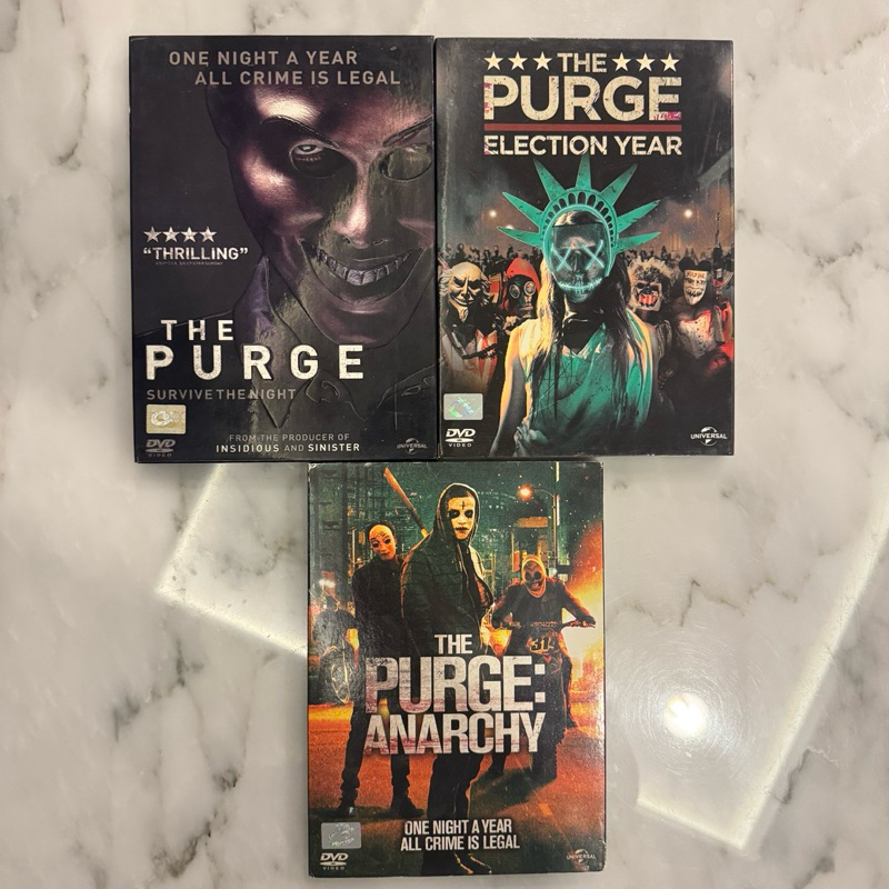 The Purge DVD แท้ 3 ภาค The Purge, Anarchy, Election Year | Shopee Thailand