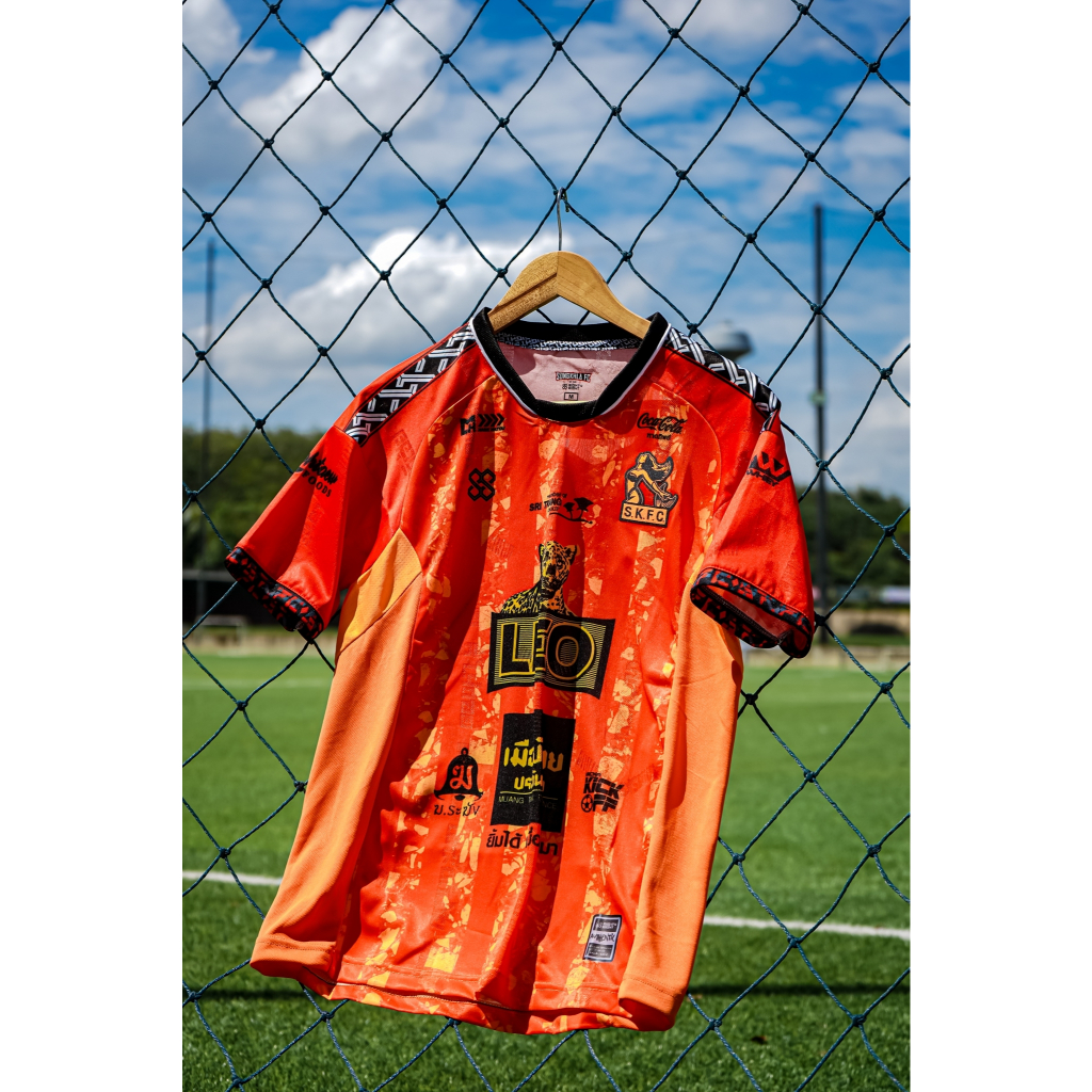 SKFC 24 ชุดบอลลีก สีส้ม โลโก้เอกลักษณ์ Songkhla FC | Shopee Thailand