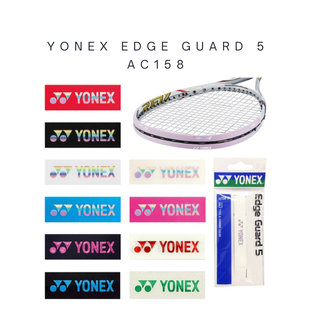 ⭐ e-Tax ⭐ Yonex Edge guard 5 For Tennis AC158 (3 pieces)/ AC158-1P (1 piece) | Shopee Thailand