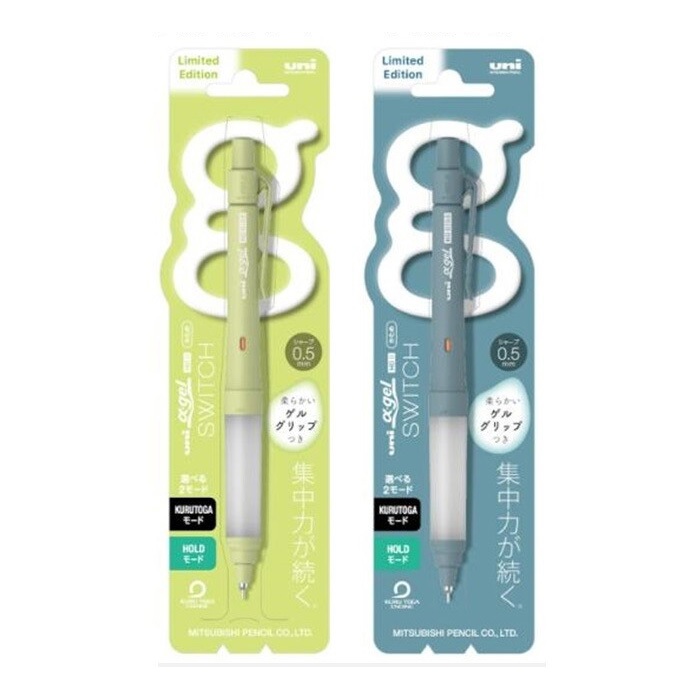New colours!! ดินสอกด Uni Alpha Gel Switch x Kurutoga 0.5 ดินสอกด 2 ...