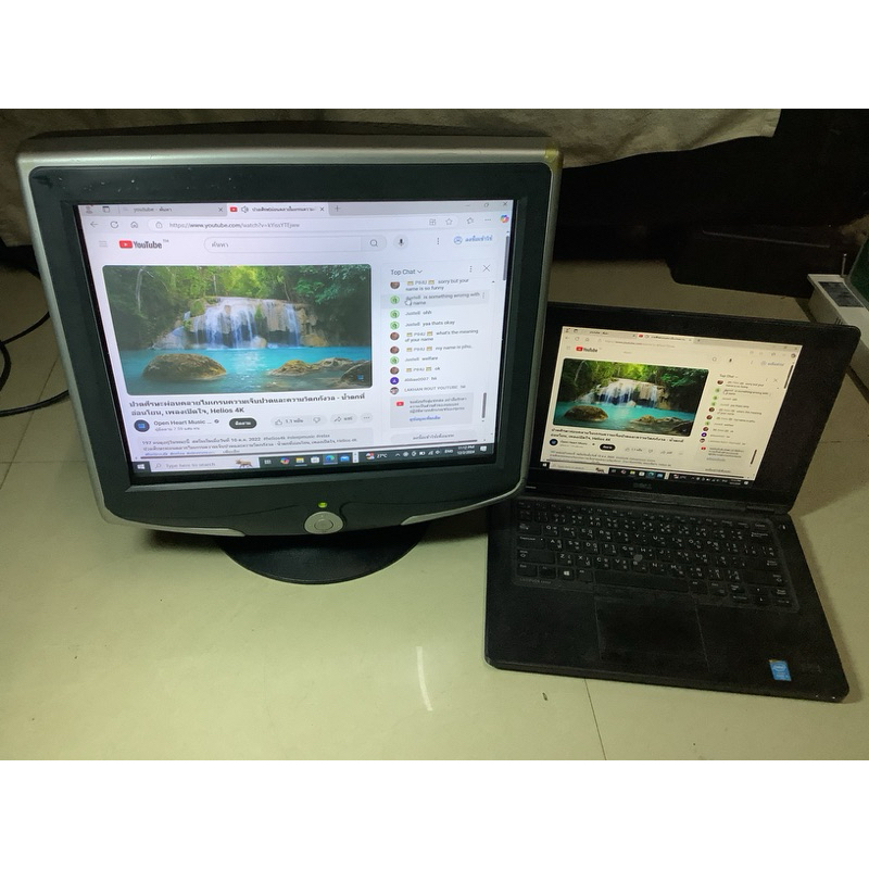 CTXจอ17“,มือ2 จอนูน บอดี้สีดำ 17“ Model:1772EC ยังใช้ได้, มีคราบผ้าเทป ...