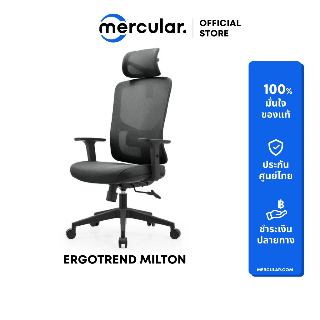 เก้าอี้สุขภาพ Ergotrend Milton Ergonomic Chair | Shopee Thailand