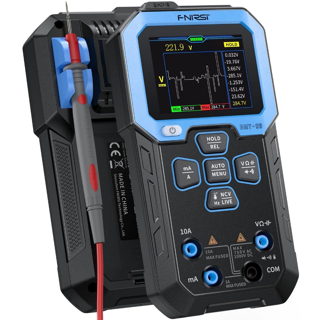 FNIRSI DMT-99 Tester Digital Rechargeable Multimeter AC/DC Voltmeter ...