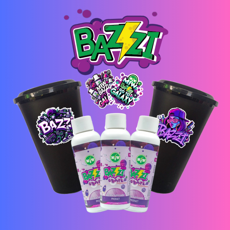 Miw BAZZI สูตรใหม syrup สำหรับสายปาร์ตี้ ใช้ผสมเครื่องดื่มสไปร์ทและ ...