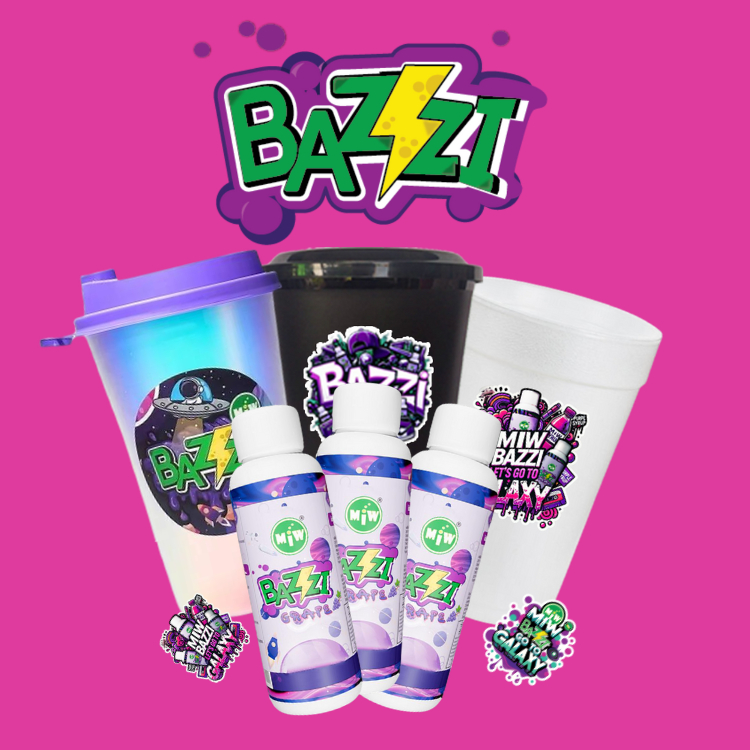 สูตรใหม่ Miw BAZZI ชุด 3 ขวด Syrup สำหรับสายปาร์ตี้ ใช้ผสมเครื่องดื่ม ส ...