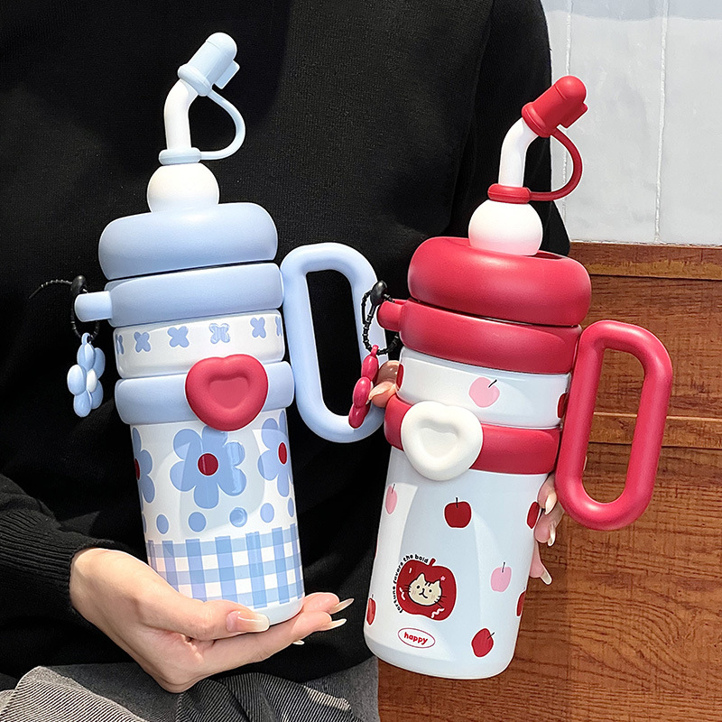 🔥ไฟมาก ที่สุด🔥930ML 316 แก้วเก็บความเย็น แก้วน้ำเก็บอุณหภูมิ แก้วน้ำสแตนเลส 316 รุ่นมีหูหิ้วมี ...