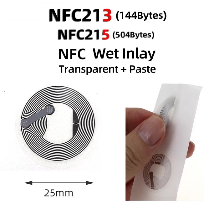 สติ๊กเกอร์ NFC STICKER NTAG213 / NFC213 (144 Bytes) NTAG215 / NFC215 ...