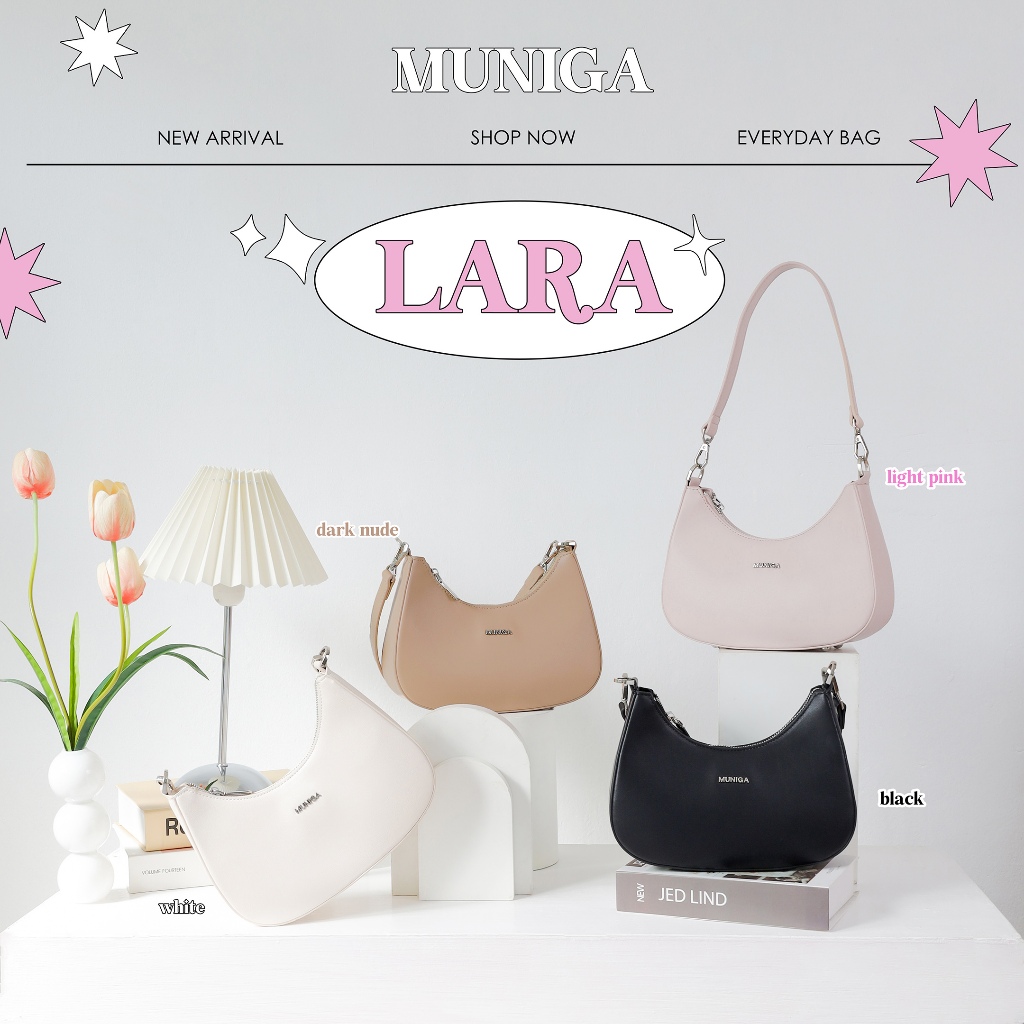 MUNIGA รุ่น "Lara" กระเป๋าสะพายข้าง ทรงพอช สำหรับผู้หญิง | Shopee Thailand