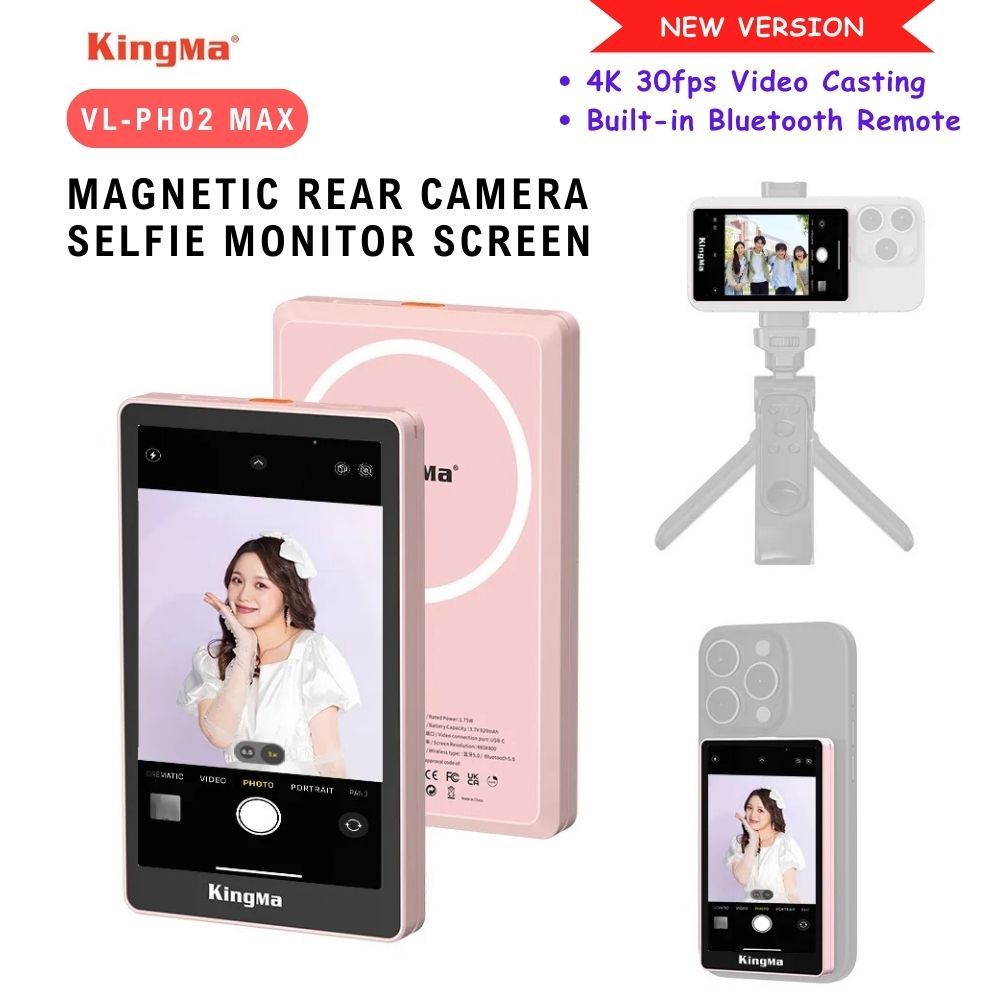 KingMa New Magsafe PH02 Max Mobile Vlogging monitor 4K 30fps video ...