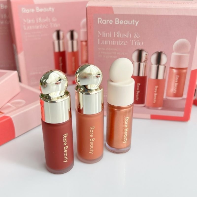 Rare Beauty Mini Blush and Luminize Trio | Shopee Thailand
