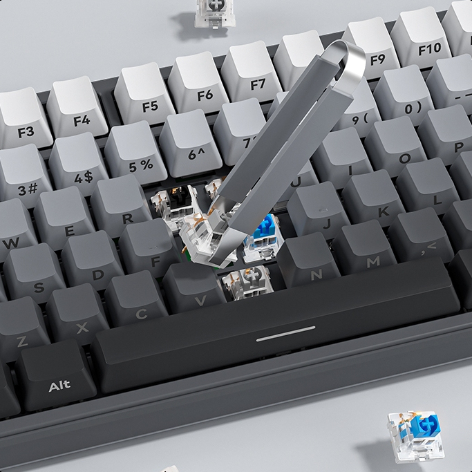 ZIFRIEND ZT99 คีย์บอร์ดเครื่องกล 99 คีย์ Hotswap ด้านข้างแกะสลัก RGB ...