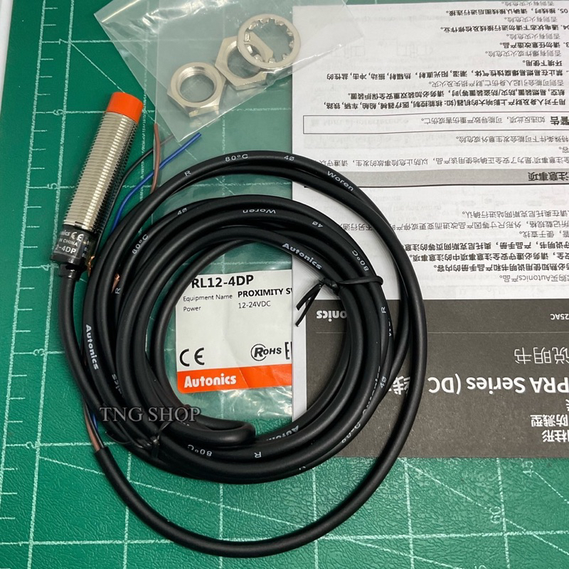 PRL12-4DP เซ็นเซอร์ Autonics แท้ sensor proximity switch 12M ชนิด PNP-NO (10-30VDC) ของใหม่ ...