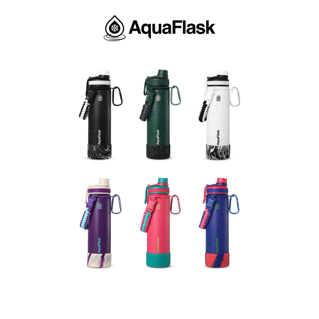 AquaFlask Colorwave Space Collection กระบอกน้ำเก็บความเย็น พร้อมสาย ...