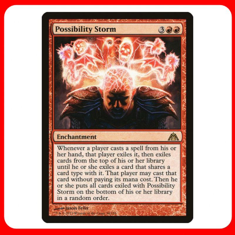 [MTG] Possibility Storm [DGM] [RED] [RARE] [NORMAL] [ENG] (การ์ดเมจิค ...
